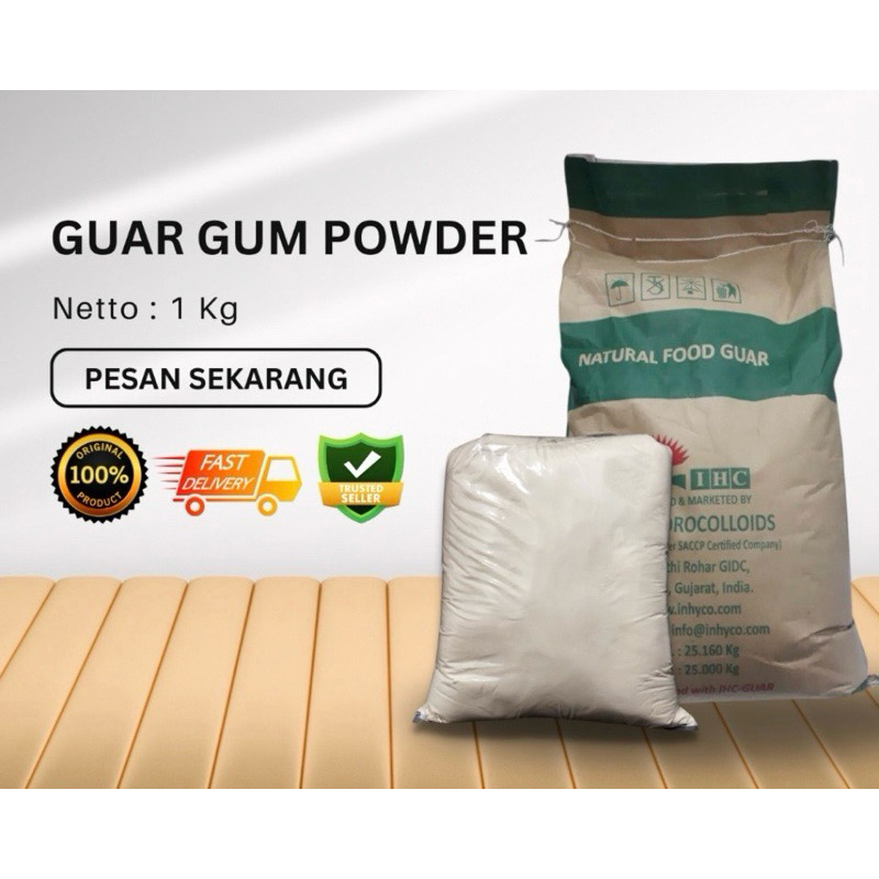 Jual Guar Gum Food Grade 250gr 500gr 1kg / Guargum Pengental makanan ...