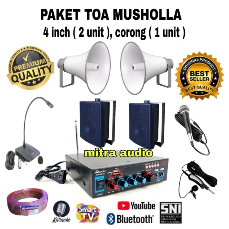 Jual Paket Sound TOA Masjid Speaker 4 inch indoor ( Super murah II ...