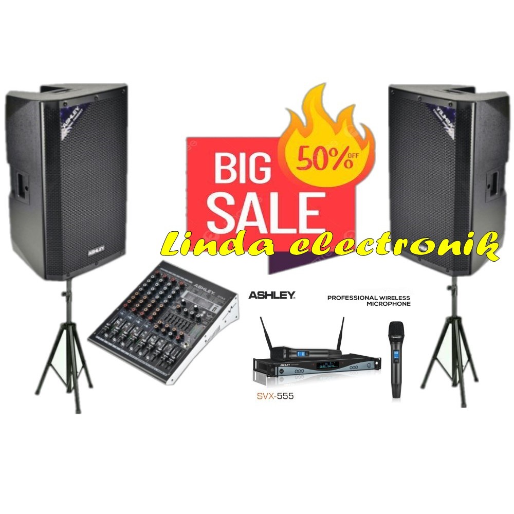 Jual paket sound system ashley act600pro 15'' gta4 svx555 original ...