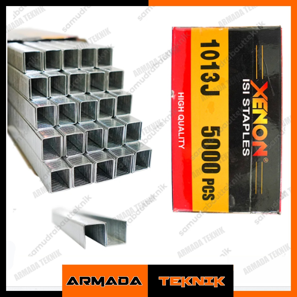 Jual Isi Staples Paku Tembak XENON 1013J - Refill Air Nailer Stapler ...