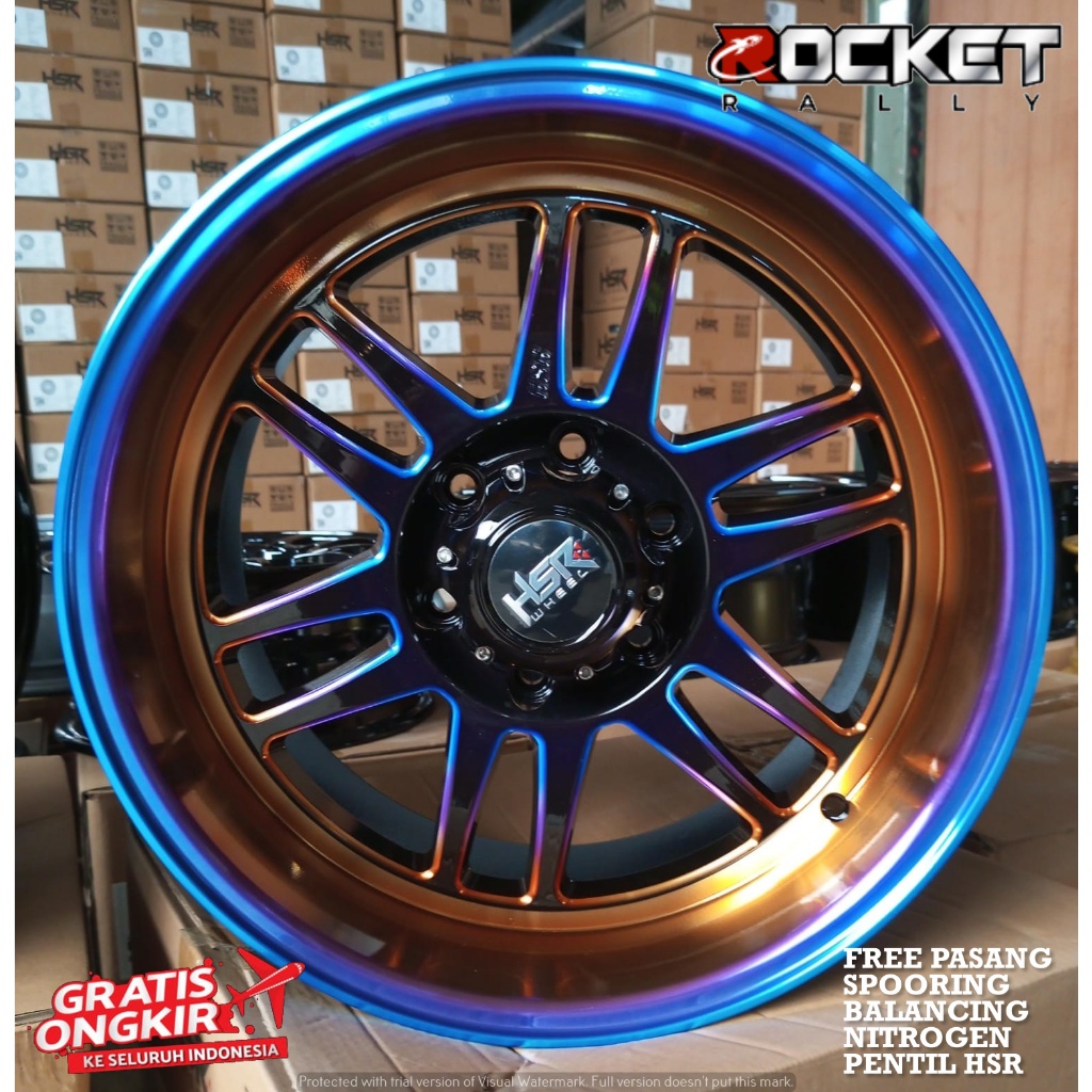 Jual Pelek mobil fortuner hilux everest dmax triton pajero hsr boroko bly01 ring 18 lubang 6x139 ...