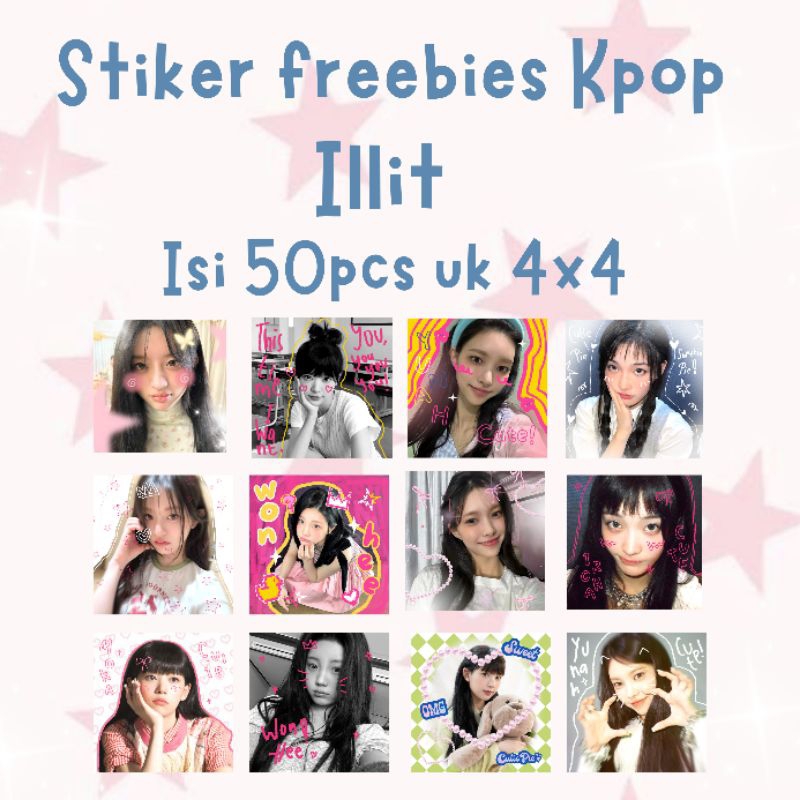 Jual STICKER KPOP FREEBIES - ILLIT | Shopee Indonesia