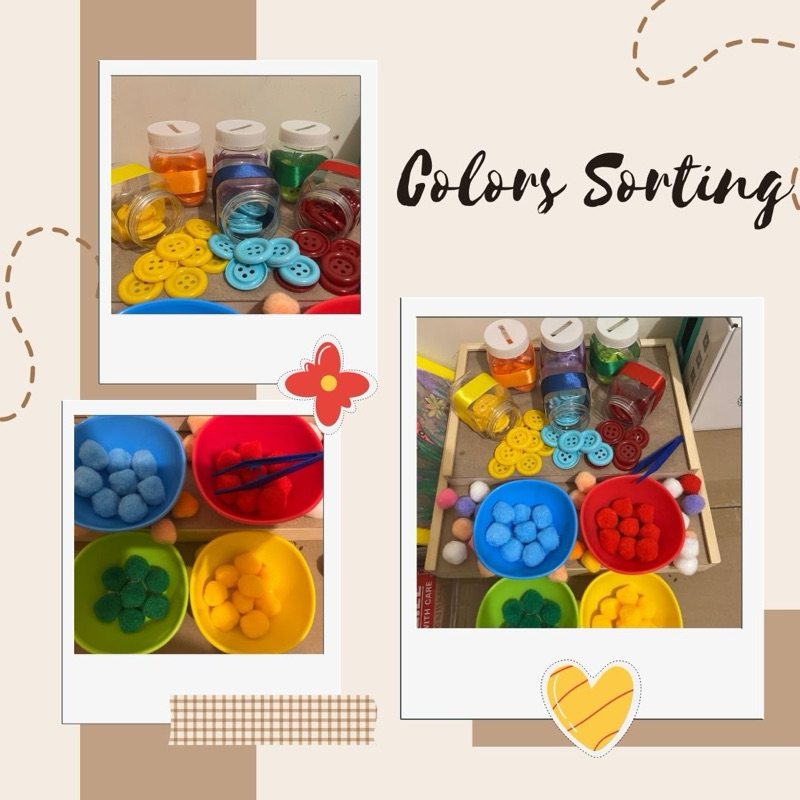 Jual Sorting Colors Paket Super Lengkap. Mainan Untuk Stimulasi Sensori ...