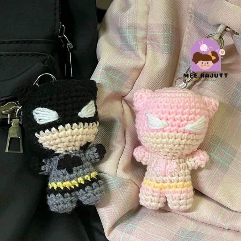 Jual Keychain Couple Amigurumi Batman & Batgirl || Gantungan Kunci ...