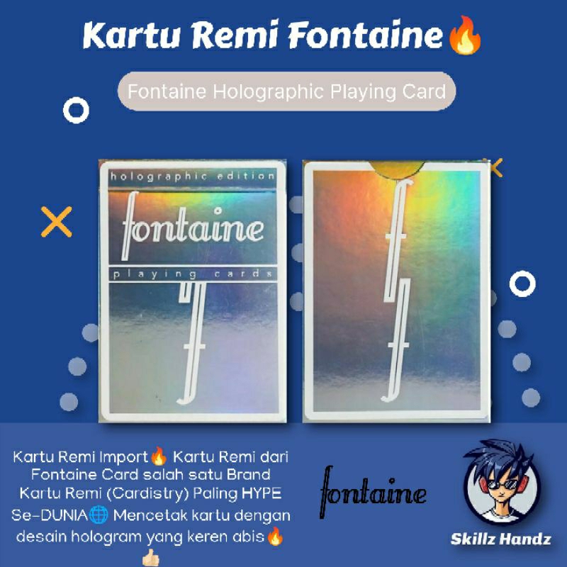 Jual Kartu Remi Fontaine Holographic (Cardistry) Kartu Remi Import ...