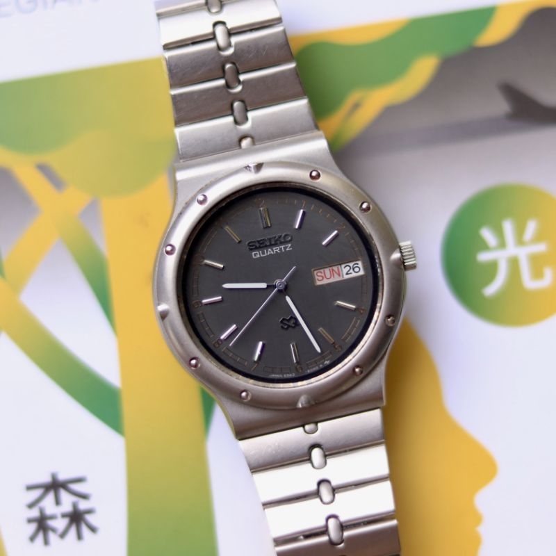 Jual Seiko SQ Quartz Grey Dial | Shopee Indonesia