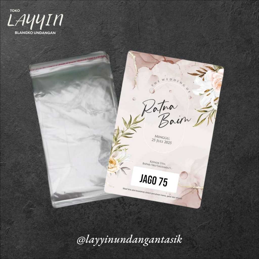 Jual Blangko Undangan JAGO 75 Paket Komplit Terbaru | Shopee Indonesia