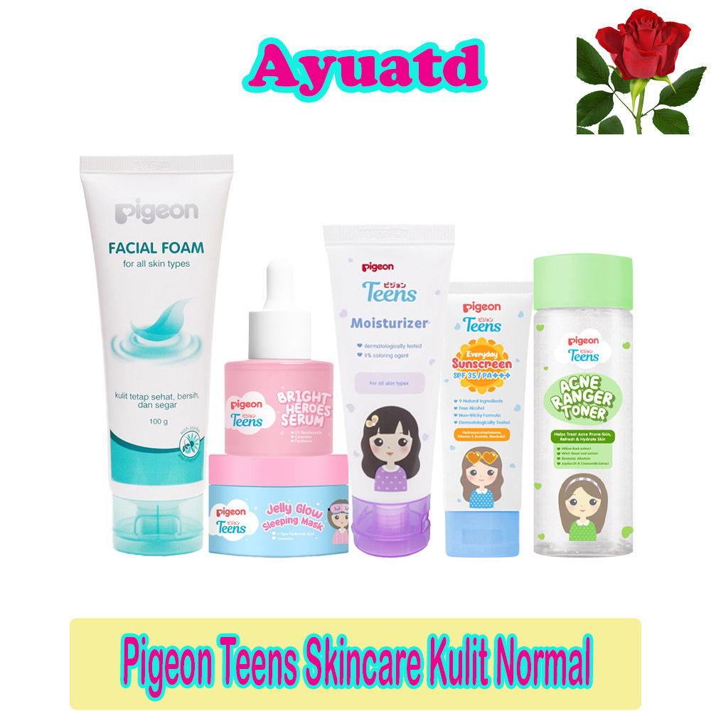 Jual Pigeon Teens Paket Lengkap Skin Care Kulit Normal Besar Kecil ...