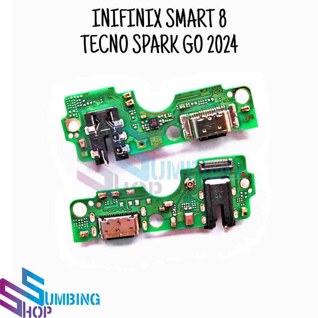 Jual Konektor Charger Infinix Smart 8 Tecno Spark Go 2024 Pcb Board Usb Papan Con Cas Mic ...