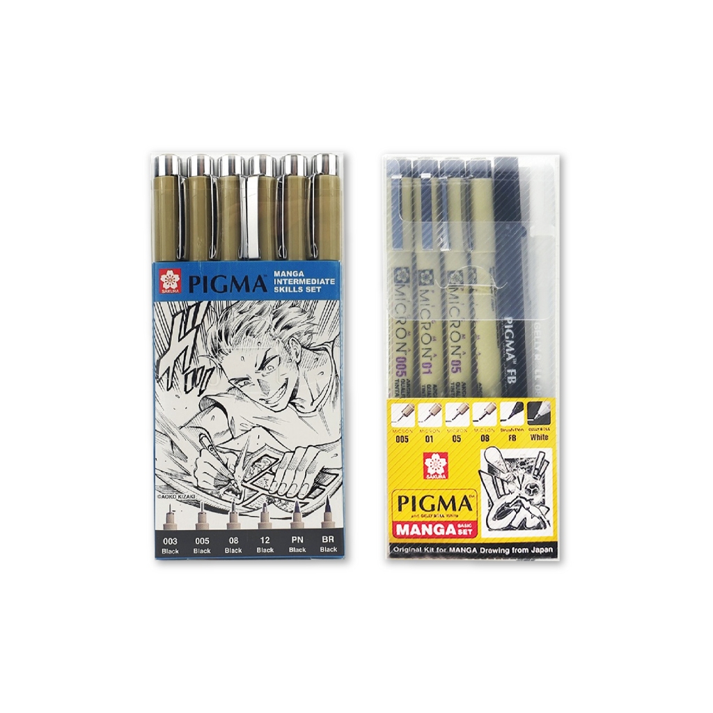 Jual Sakura Pigma Micron Drawing Pen Manga Basic & Intermediate Set | Shopee Indonesia