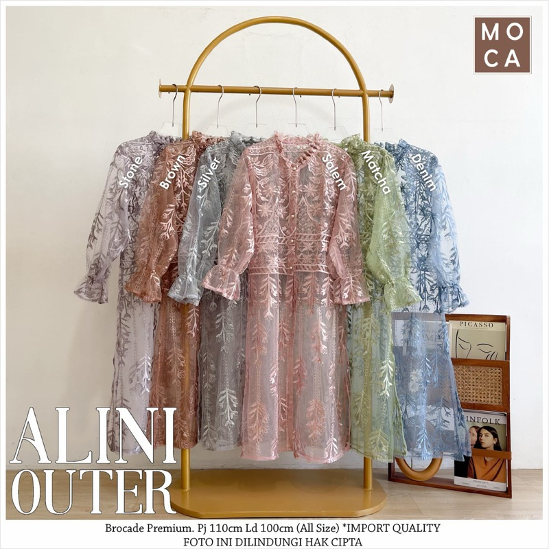 Jual ALINI OUTER BY MOCA OUTER CANTIK BAHAN BROCADE | Shopee Indonesia