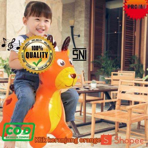 Jual SPEEDS Mainan Kuda Kudaan Karet Jumping Animal Mainan Tunggang ...