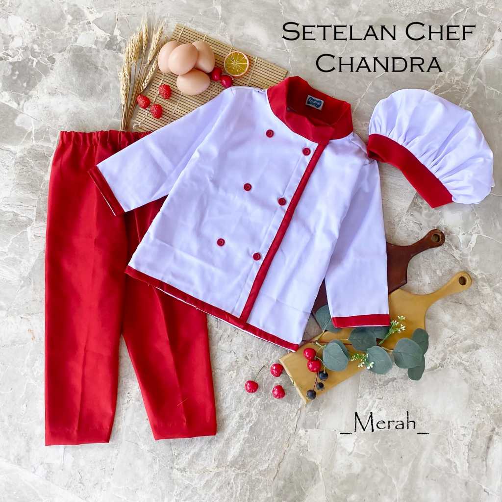 Jual BAJU KOKI/CHEFF CHANDRA/BAJU CHEFF/SETELAN BAJU KOKI/BAJU JURU ...