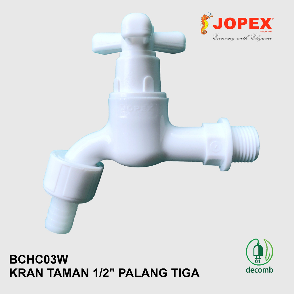 Jual Kran Air Jopex 1/2 Inch atau Kran Taman Palang Tiga BCHC03W ...