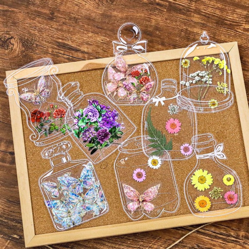 Jual TENNO Sticker Aesthetic Transparant 20pcs Stiker Estetik ...