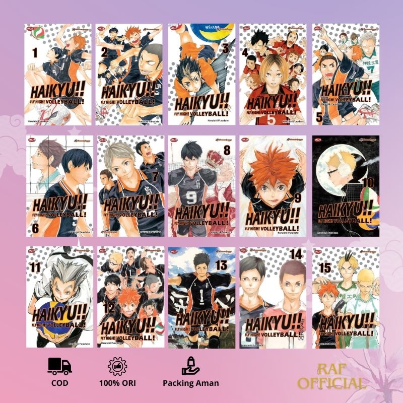 Jual HAIKYUU!! FLY HIGH! VOLLEYBALL! Volume 1-39 by Haruichi Furudate ...