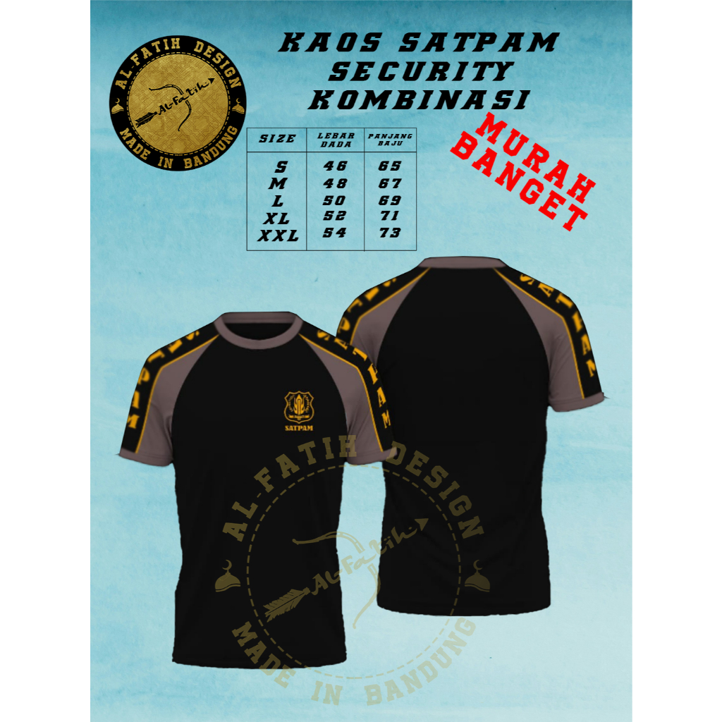 Jual Baju kaos security satpam dalaman seragam satpam lapangan coklat ... Jual Baju kaos security satpam dalaman seragam satpam lapangan coklat ...