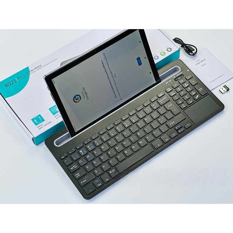 Jual Keyboard Wireless Bluetooth with Holder for PC Laptop Smartphone ...