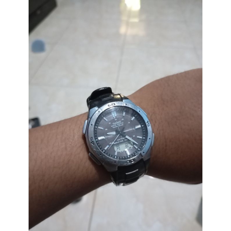 Jual CASIO WAVE CEPTOR WVA-470 ANALOG-DIGITAL JAPAN MOVT | Shopee Indonesia