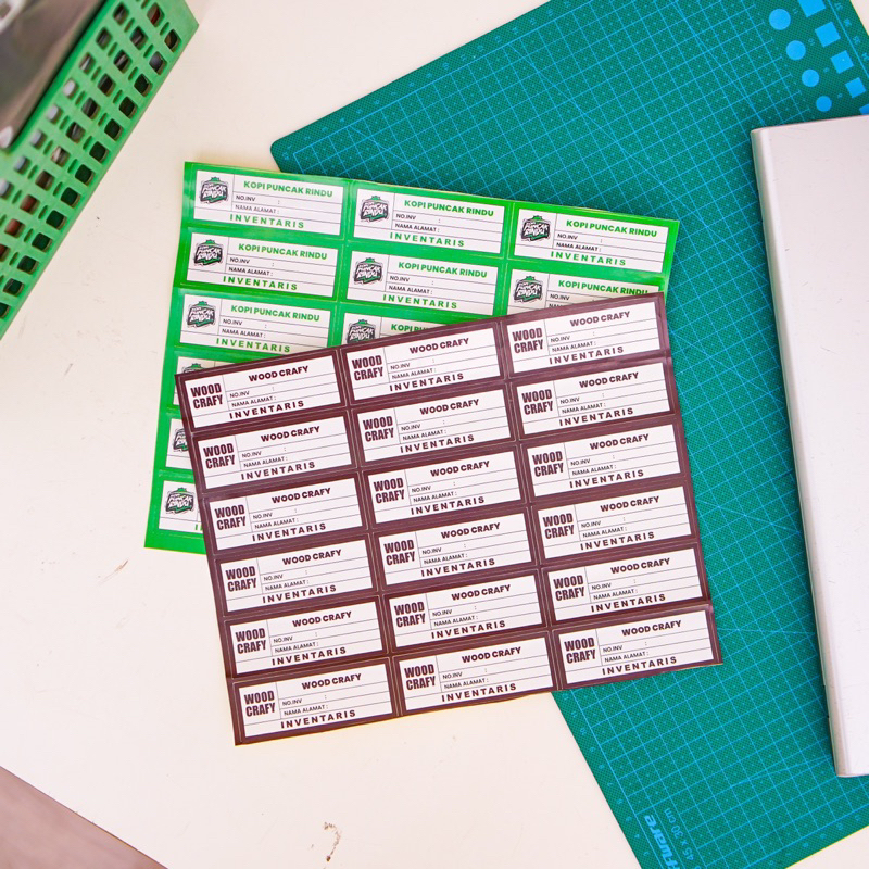Jual Stiker Inventaris Kantor Bisa Custom Nama | Shopee Indonesia
