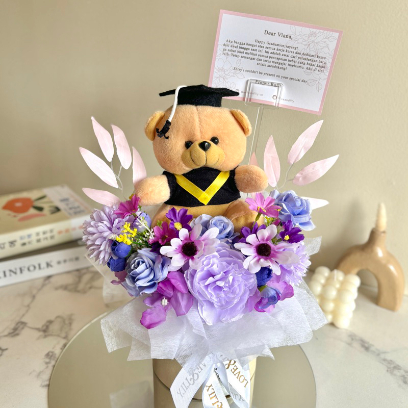 Jual [READY] Graduation Flower Box - Buket bunga wisuda gift akrilik ...