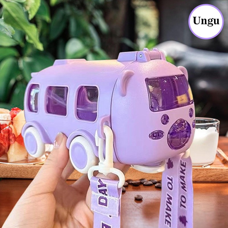 Jual 500ML Botol Minum Anak Bentuk Mobil Bus Botol Minum Karakter Mobil ...