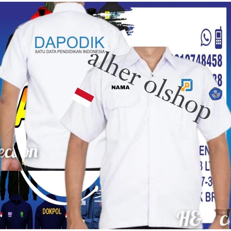 Jual lengan pendek kemeja dapodik baju dapodik seragam dapodik Pdh ...