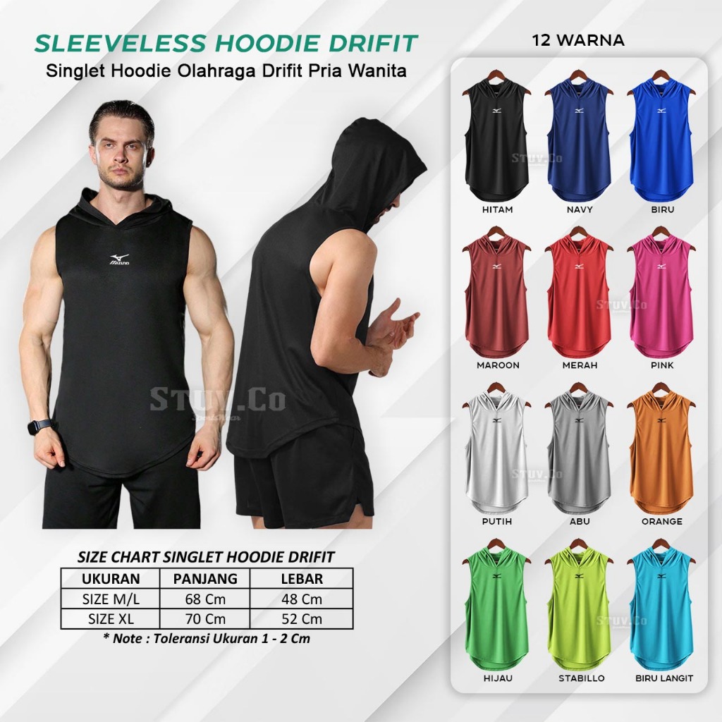 Jual Baju Kaos Jersey Singlet Gym Hoodie Olahraga Pria Wanita Gym ...