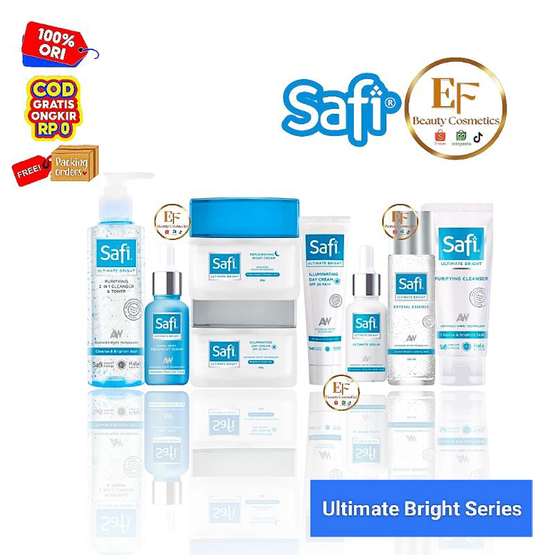 Jual SAFI Ultimate Bright Makeup Remover | Purifying Cleanser | Deep Exfoliator | Skin Refiner ...