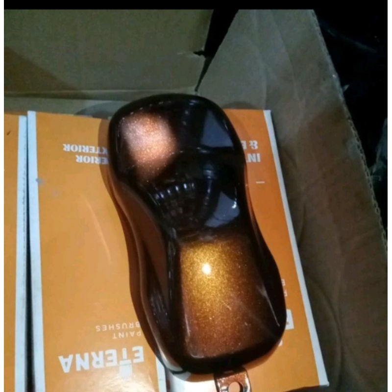 Jual CAT BROWN GELAP METALIK PU DASAR HITAM | Shopee Indonesia