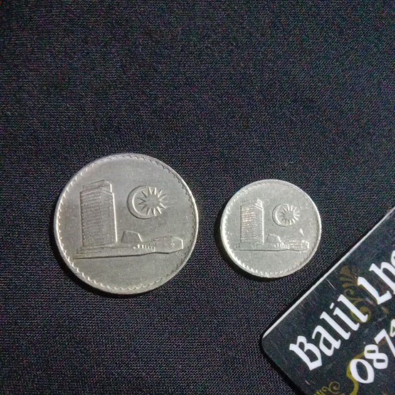 Jual 50 sen dan 10 sen malaysia gedung tahun 1987 dan 1982 | Shopee Indonesia