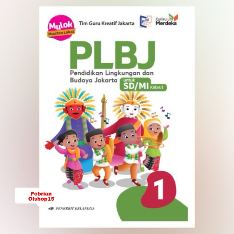 Jual BUKU PLBJ SD/MI KELAS 1 2 3 4 5 6 KURIKULUM MERDEKA ERLANGGA ORIGINAL | Shopee Indonesia