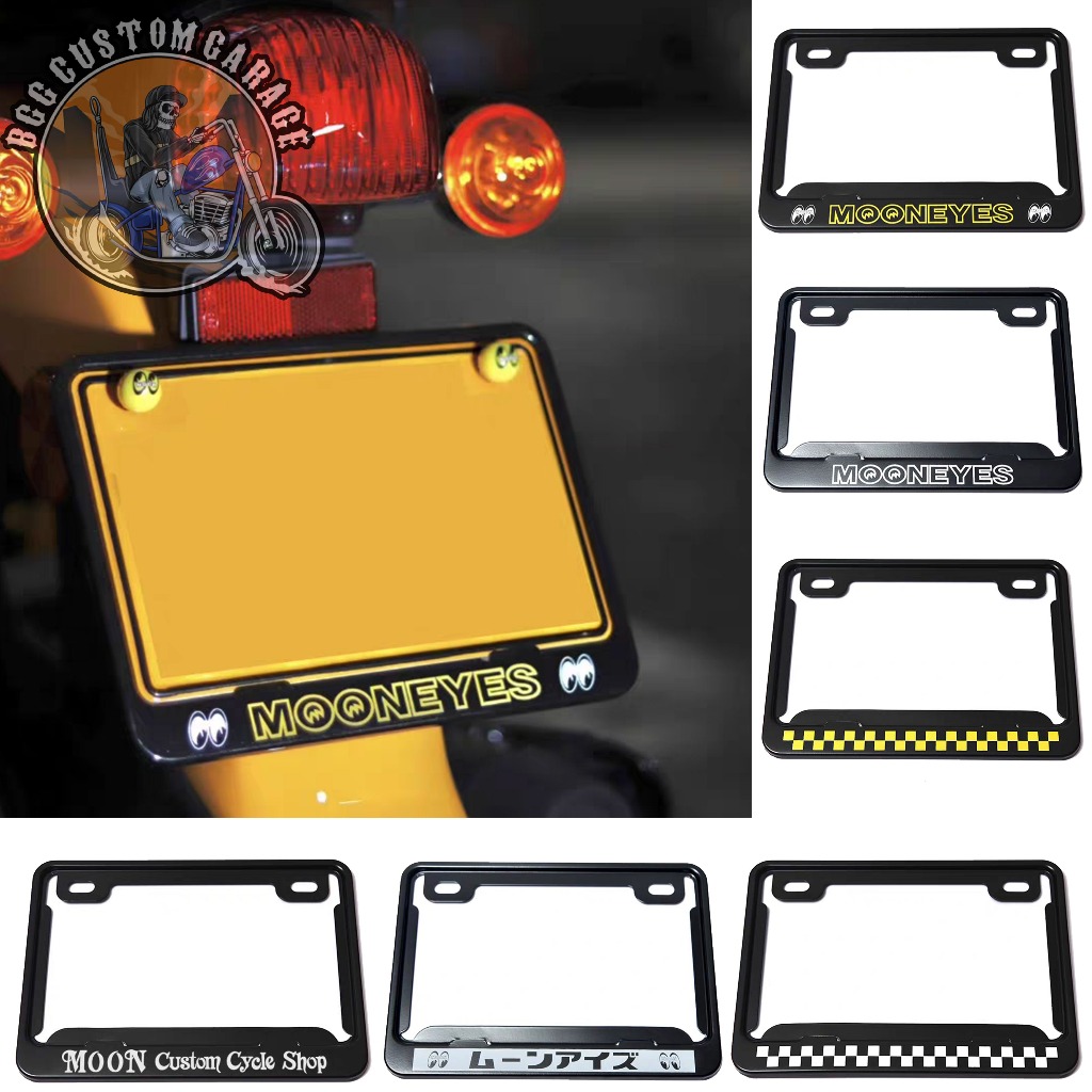 Jual Cover Frame Plat Nomor MOONEYES Original . Baut Flat Nomer ...