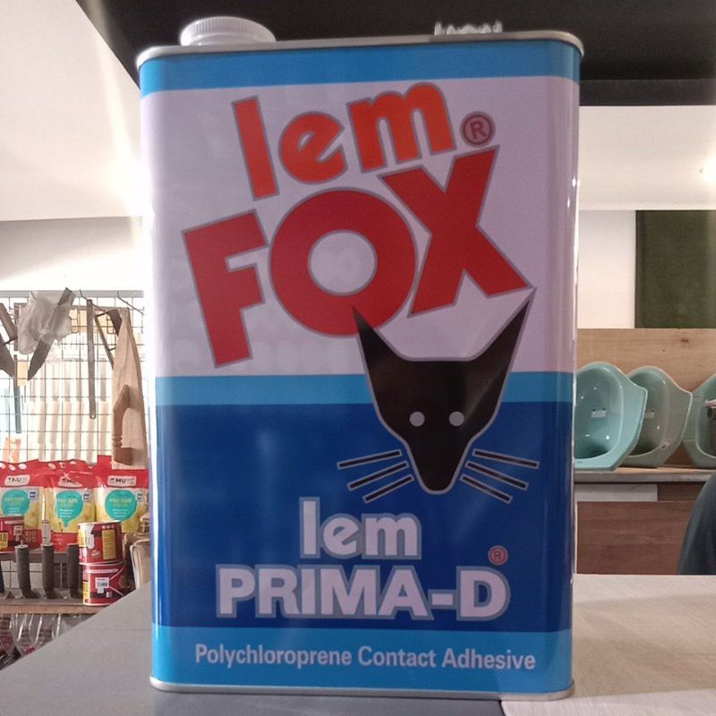 Jual LEM KUNING SERBAGUNA FOX BIRU 1 GALON UNTUK KAYU , VINYL, HPL ...