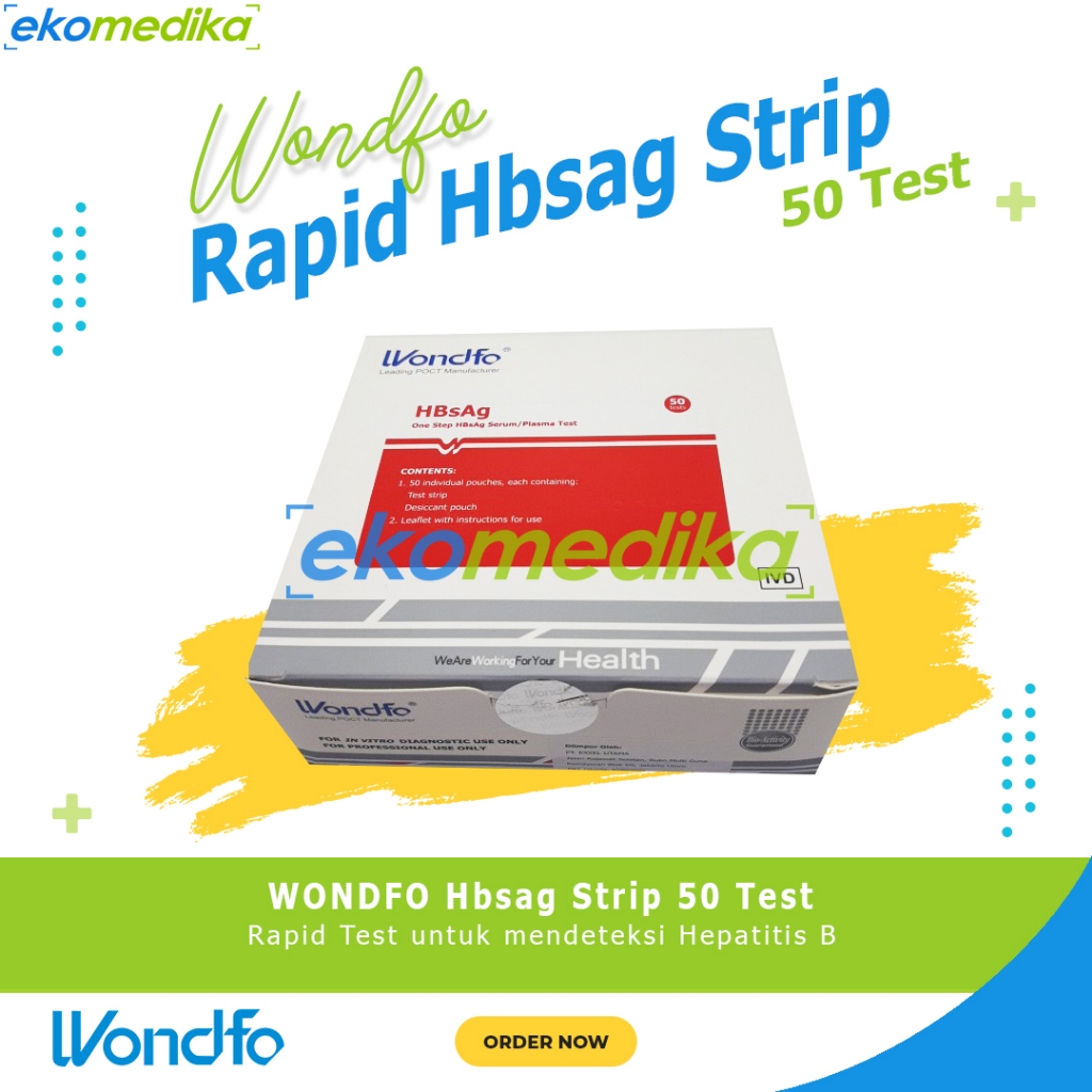 Jual HBsAg Strip @50 Test/Box - WONDFO | Shopee Indonesia