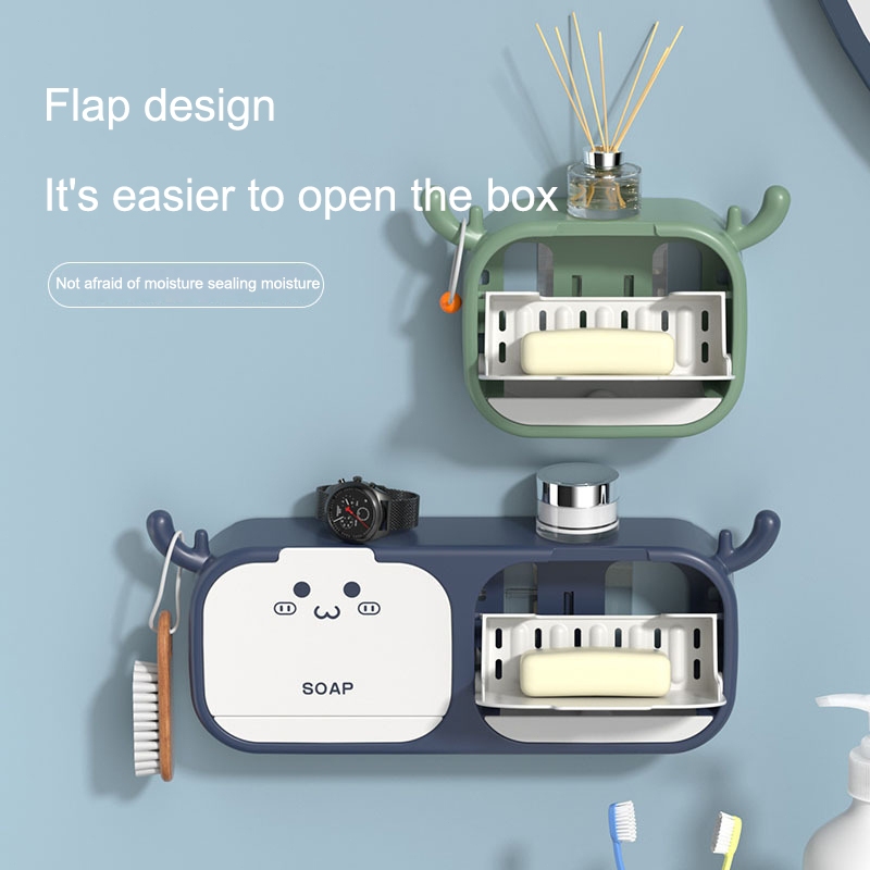 Jual COD Kamar Mandi Kotak Sabun Tempat Sabun Batang Tempel Kamar Mandi ...