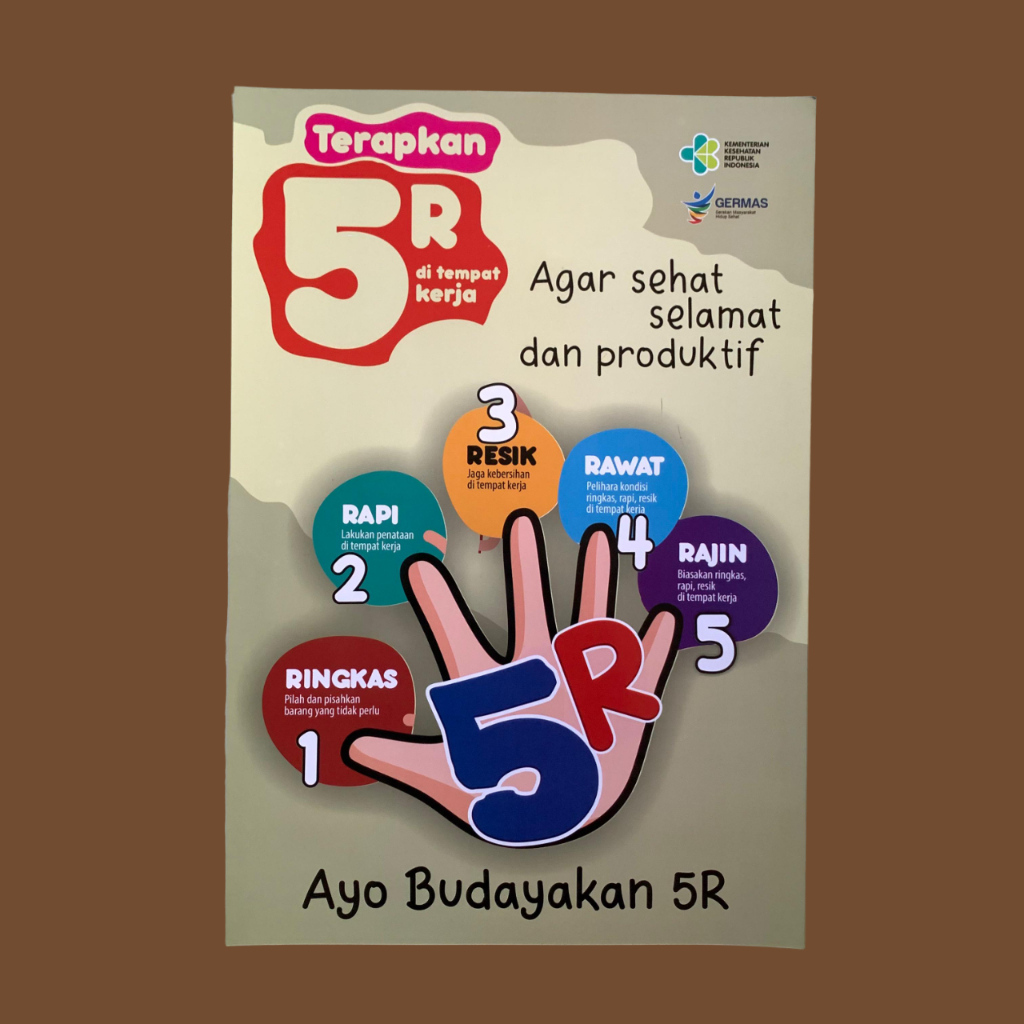 Jual Poster Tata Tertib | Poster Terapkan 5R Di Tempat Kerja | Poster Ayo Budayakan 5R | Rajin ...