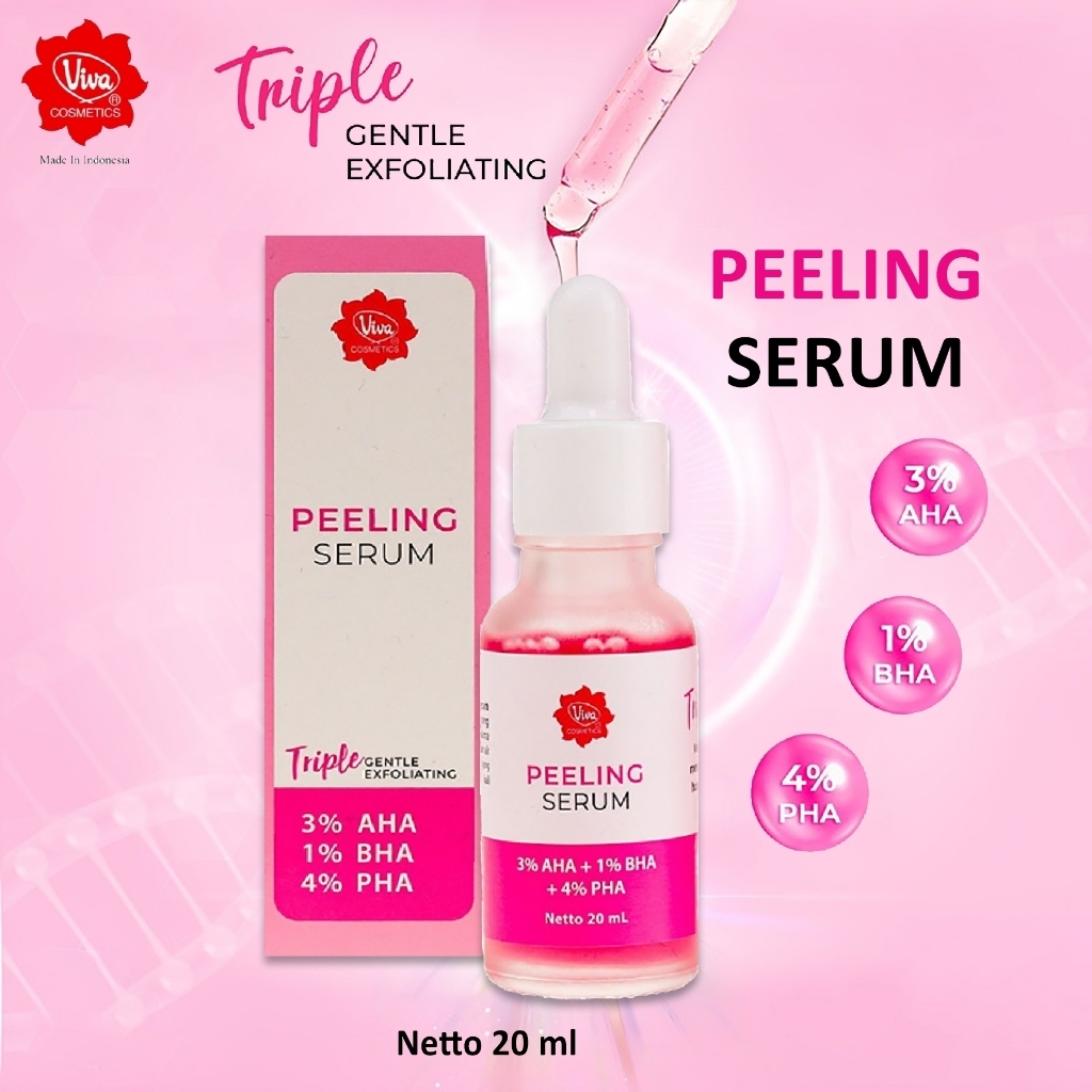 Jual Viva Peeling Serum with AHA BHA PHA Serum Exfoliasi Wajah Skincare ...