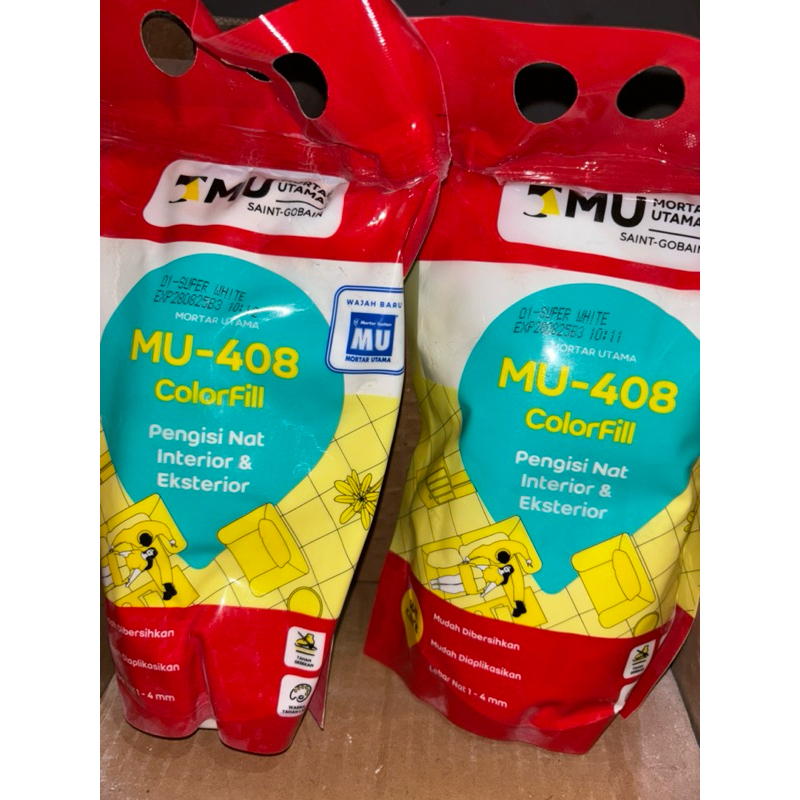 Jual ORIGINAL Mortar Utama MU-408 ColorFill Pengisi Nat Keramik 1kg ...