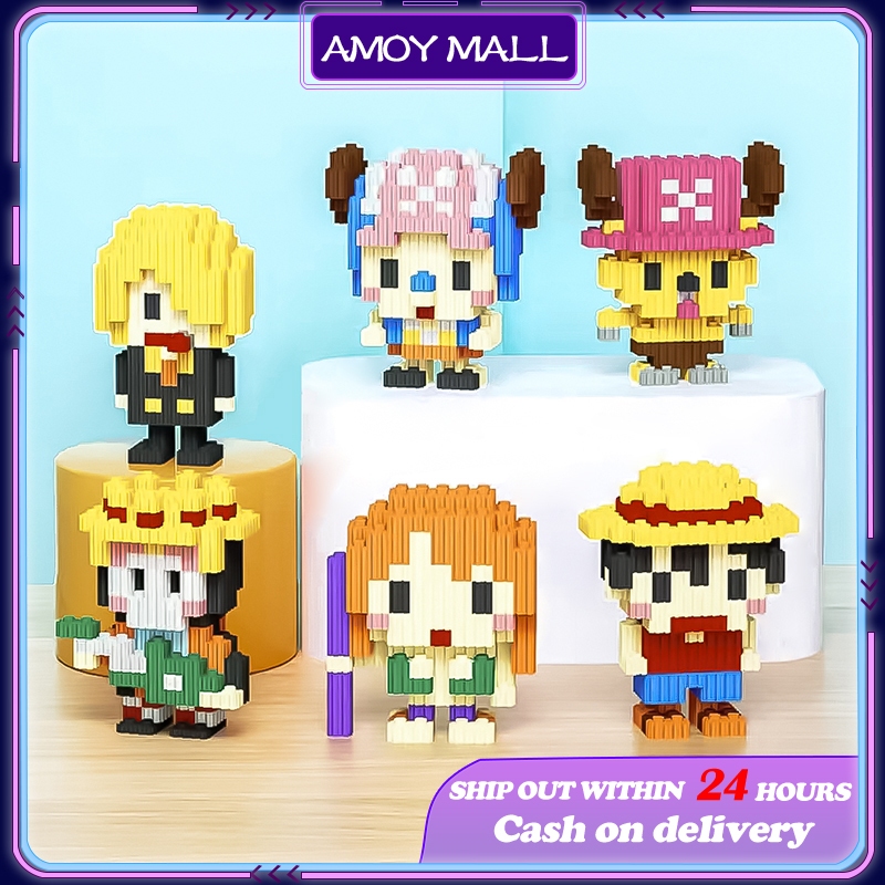 Jual Nano Block One Piece luffy Series Mainan Balok Susun Edukasi Anak ...