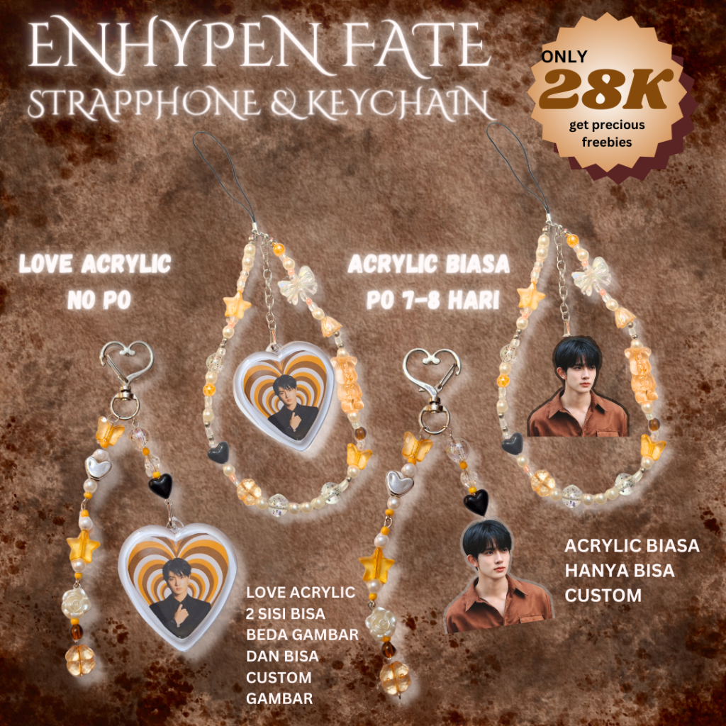 Jual enhypen keychain | enhypen strapphone | gantungan kunci enhypen ...