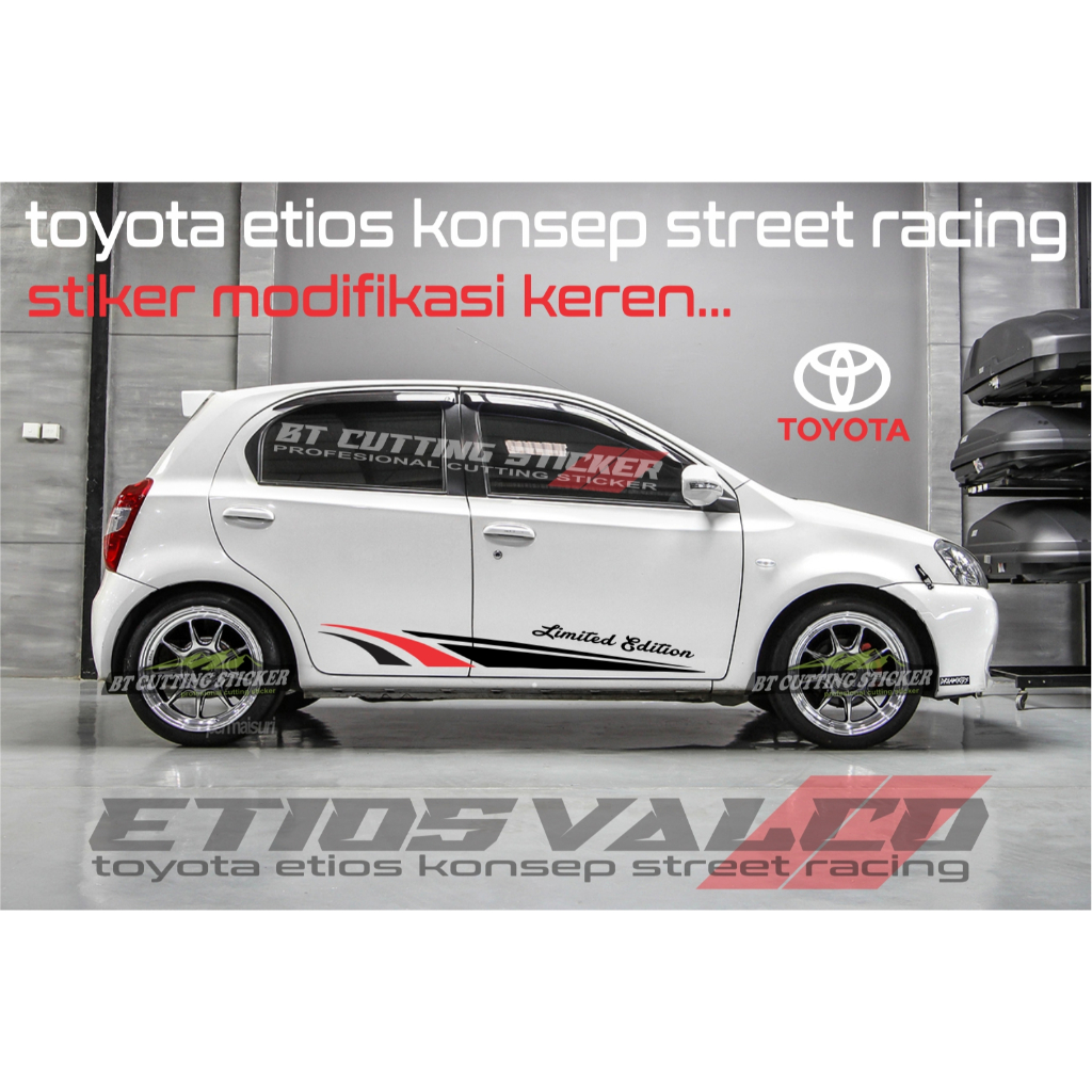 Jual stiker etios valco stiker mobil toyota etios sticker etios valco ...