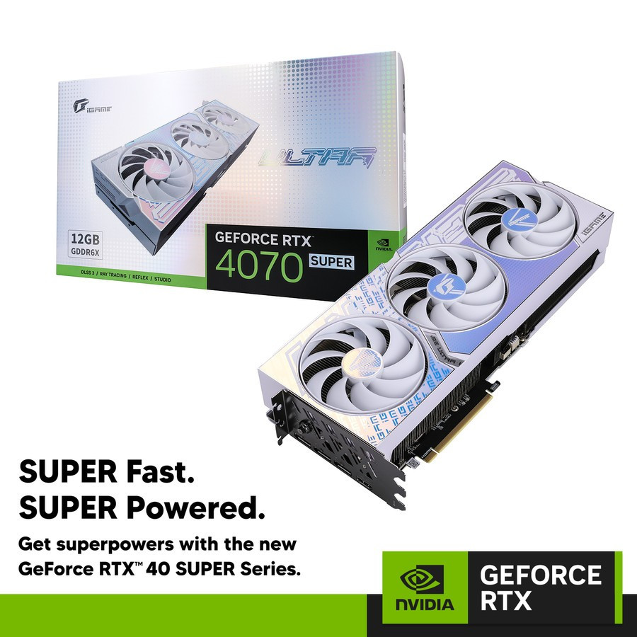 Jual VGA Colorful IGame GeForce RTX 4070 Super Ultra W OC 12GB GDDR6X ...