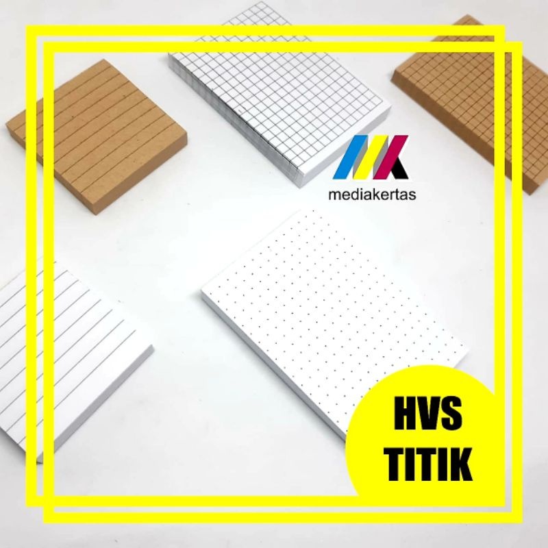 Jual Memopad Notepad Craft Vintage Putih 7x11cm KotakTitik garis Polos ...