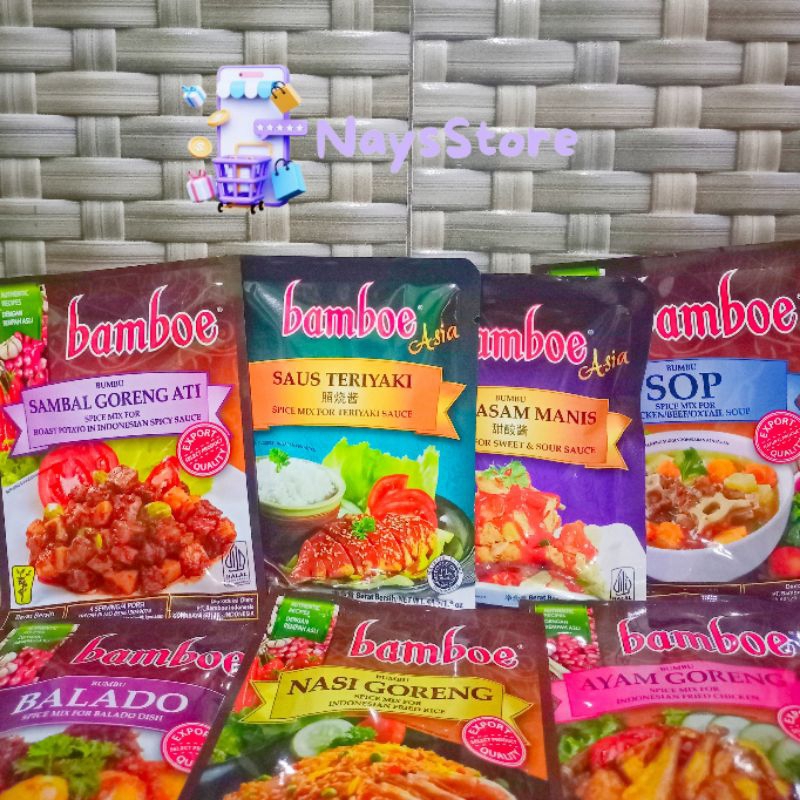 Jual Bamboe Bumbu Instan Masakan Asia Saus Teriyaki - Saus Asam Manis ...