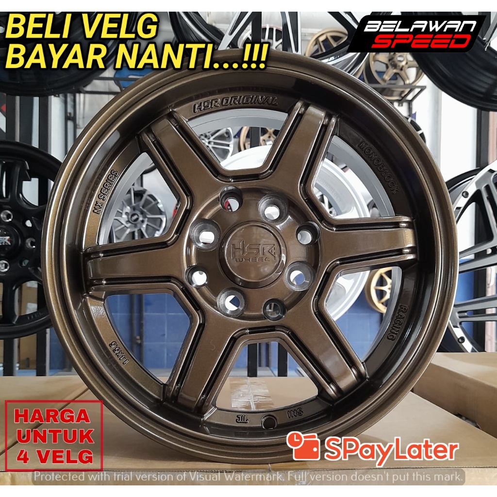 Jual VELG MOBIL RACING PELEK MODIFIKASI RING 14 HSR MINAS PCD 4X100/114,3 UNTUK AVANZA XENIA ...