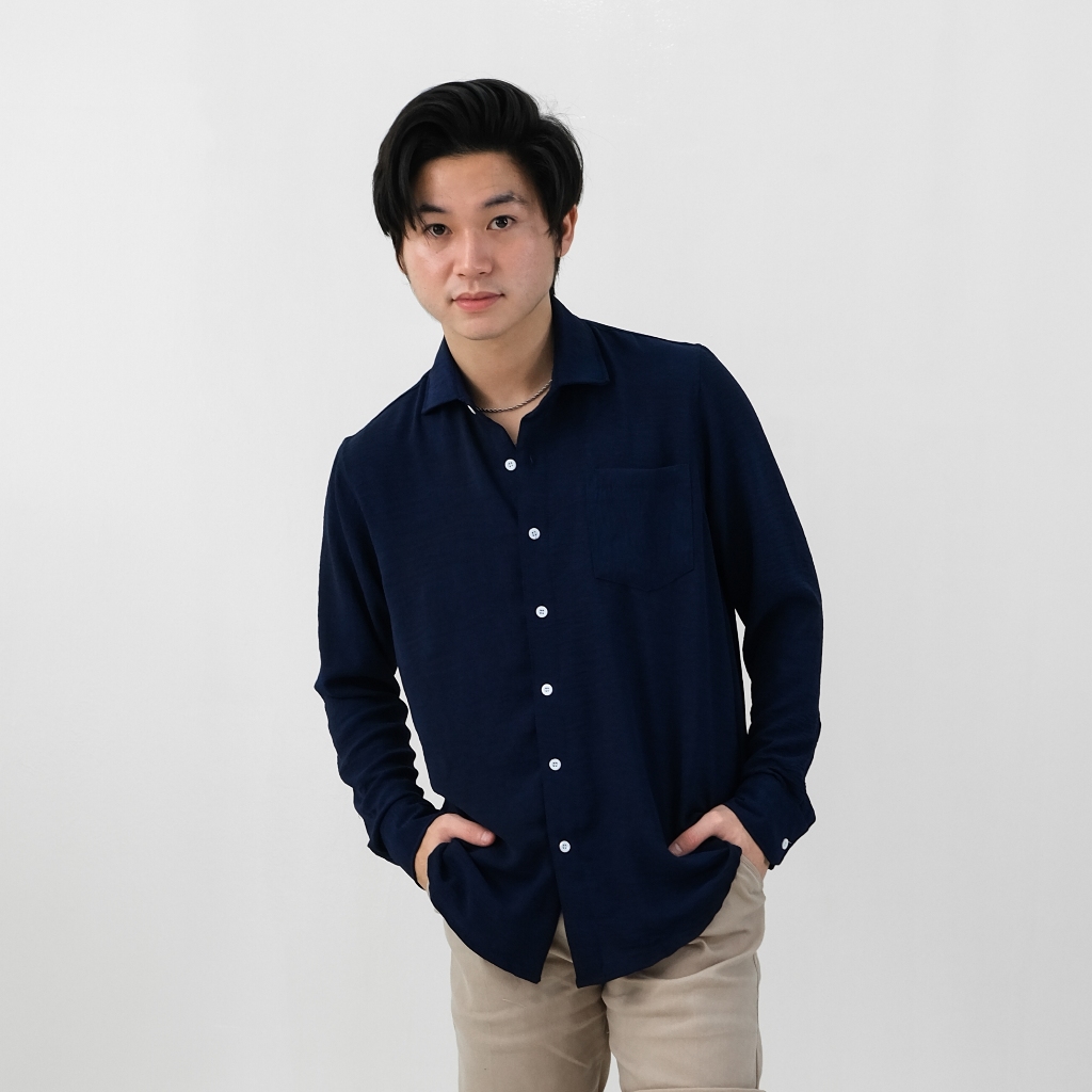 Jual SANVANINA Kemeja Panjang Pria Cabana Long Shirt - Kemeja Casual ...