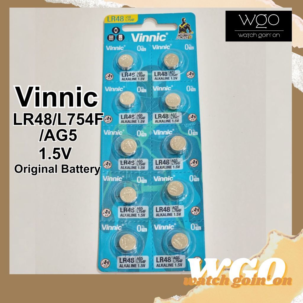 Jual BATERAI VINNIC LR48/L754F/AG5 Bisa Untuk Alat Pendengaran, Kalkulator, Jam Tangan ...