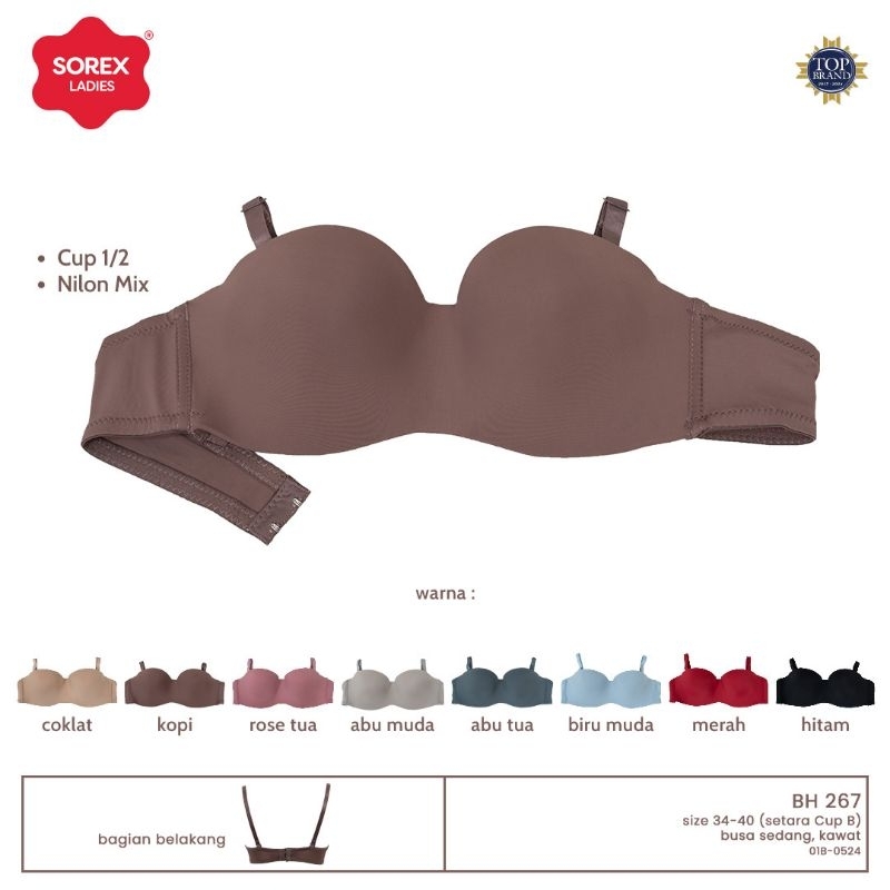 Jual Sorex Bra BH 267 seamless kawat busa (34-40)lifestyle | Shopee ...