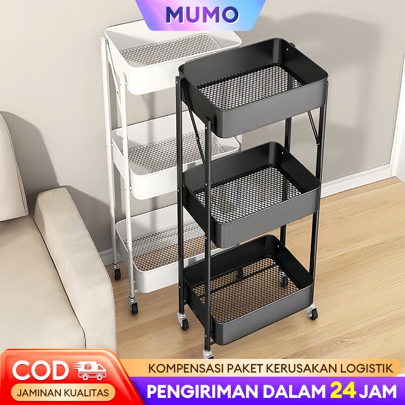 Jual Rak Troli Besi Susun Rak Dapur Lipat Rak kamar mandi Rak Salon Rak ...